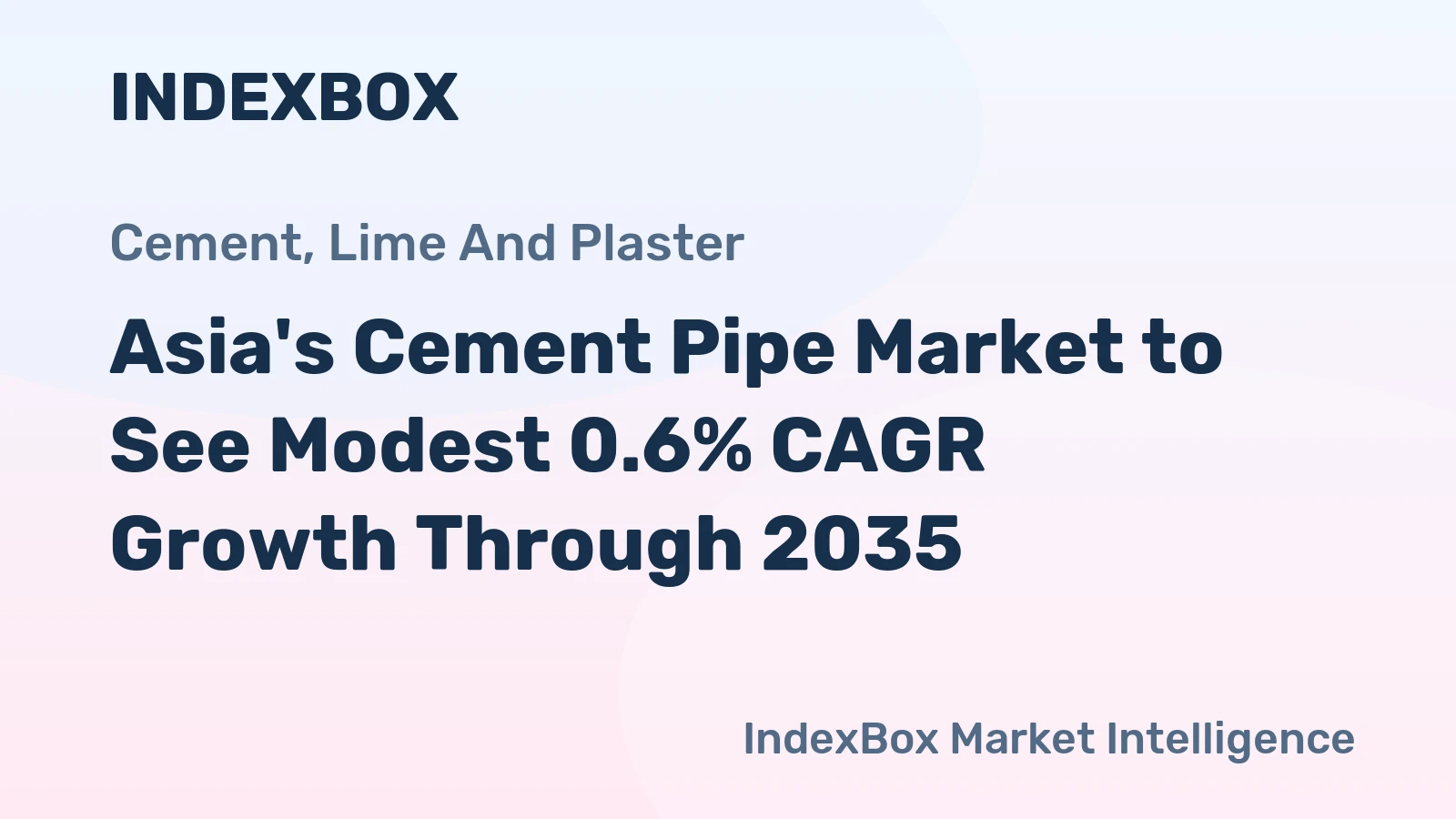 Asia's Cement Pipe Market to See Modest 0.6% CAGR Growth Through 2035