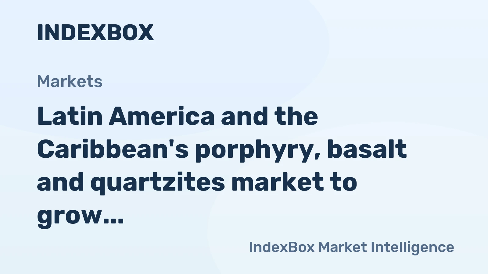 Latin America and the Caribbean's porphyry, basalt and quartzites market to grow steadily, projected to reach $2.5B by 2035 with a +2.0% CAGR.