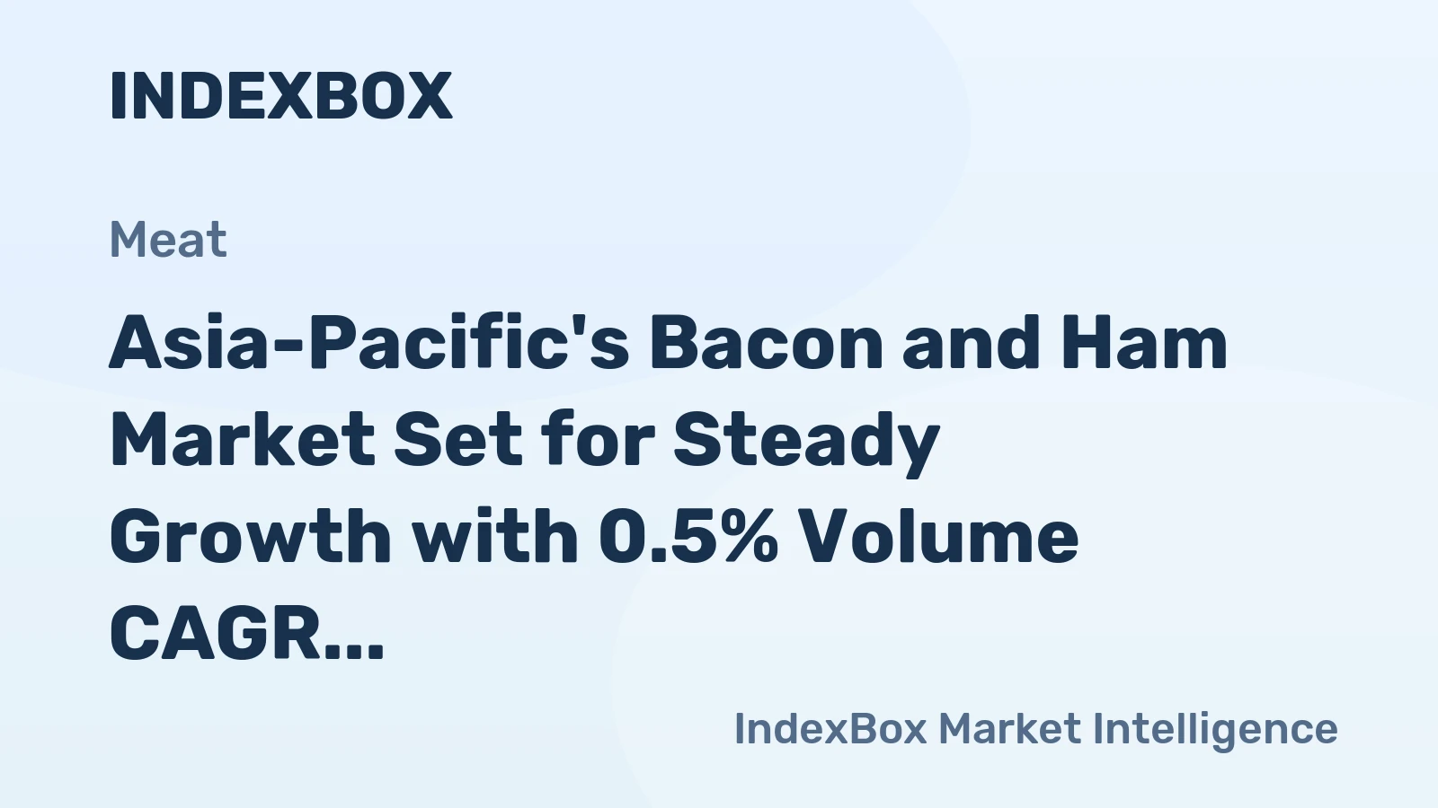 Asia-Pacific's Bacon and Ham Market Set for Steady Growth with 0.5% Volume CAGR Through 2035