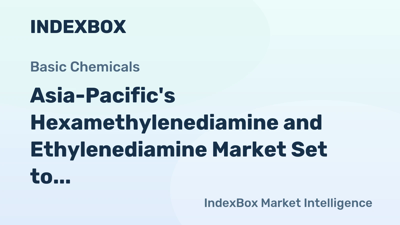 Asia-Pacific's Hexamethylenediamine and Ethylenediamine Market Set to Grow with 6M Tons Volume and $23.4B Value by 2035