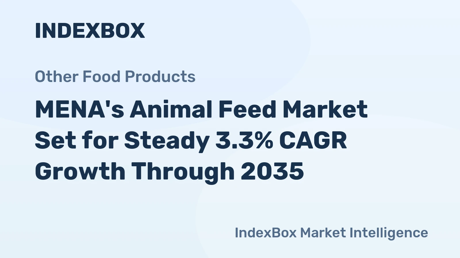 MENA's Animal Feed Market Set for Steady 3.3% CAGR Growth Through 2035