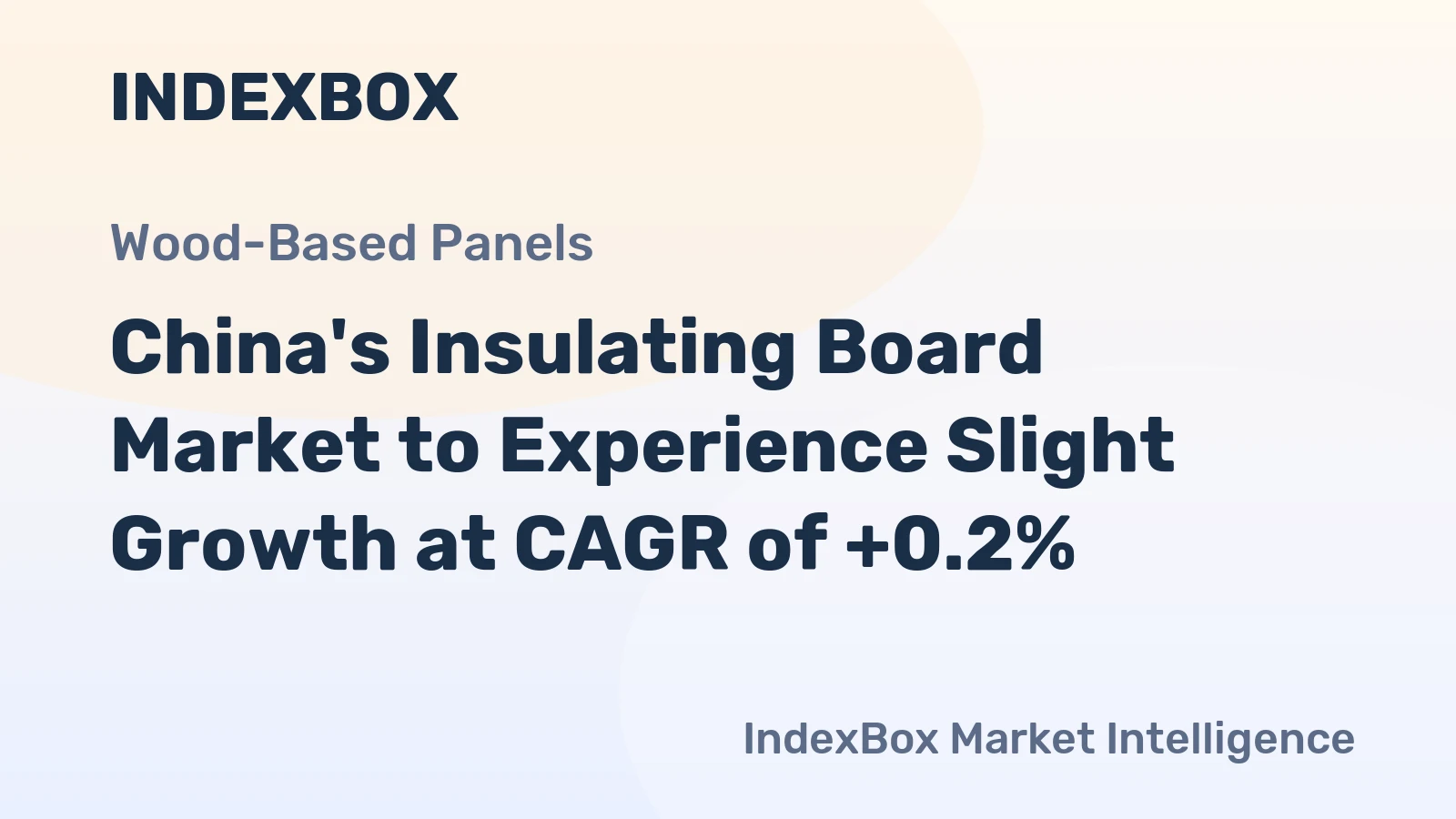 China's Insulating Board Market to Experience Slight Growth at CAGR of +0.2%