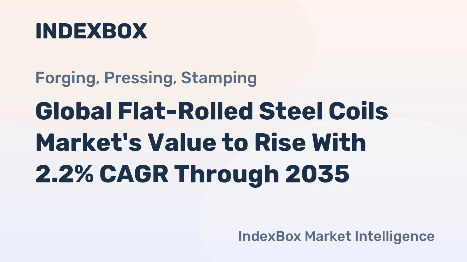 Global Flat-Rolled Steel Coils Market's Value to Rise With 2.2% CAGR Through 2035