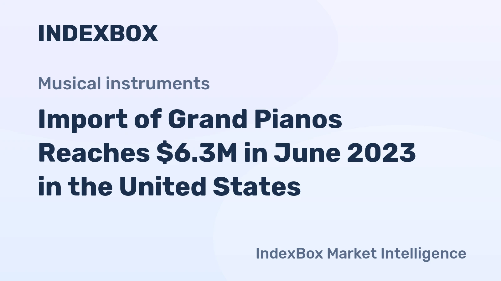 Import of Grand Pianos Reaches $6.3M in June 2023 in the United States