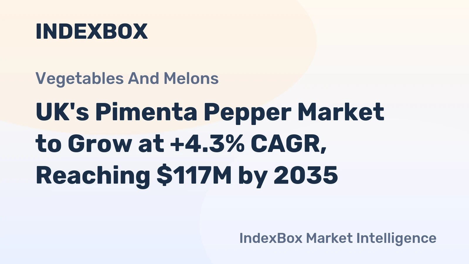 UK's Pimenta Pepper Market to Grow at +4.3% CAGR, Reaching $117M by 2035