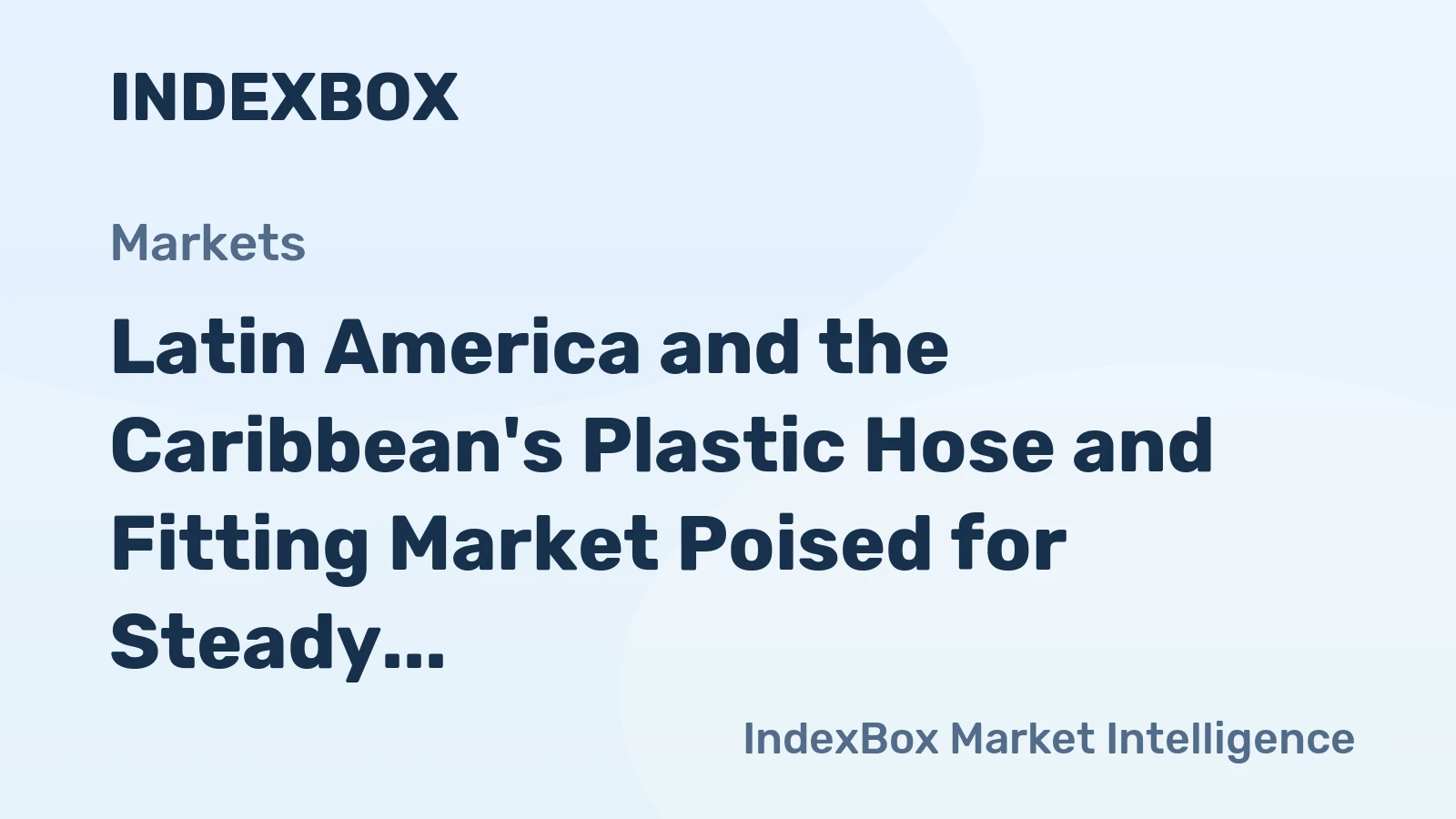 Latin America and the Caribbean's Plastic Hose and Fitting Market Poised for Steady Growth with 2.8% CAGR
