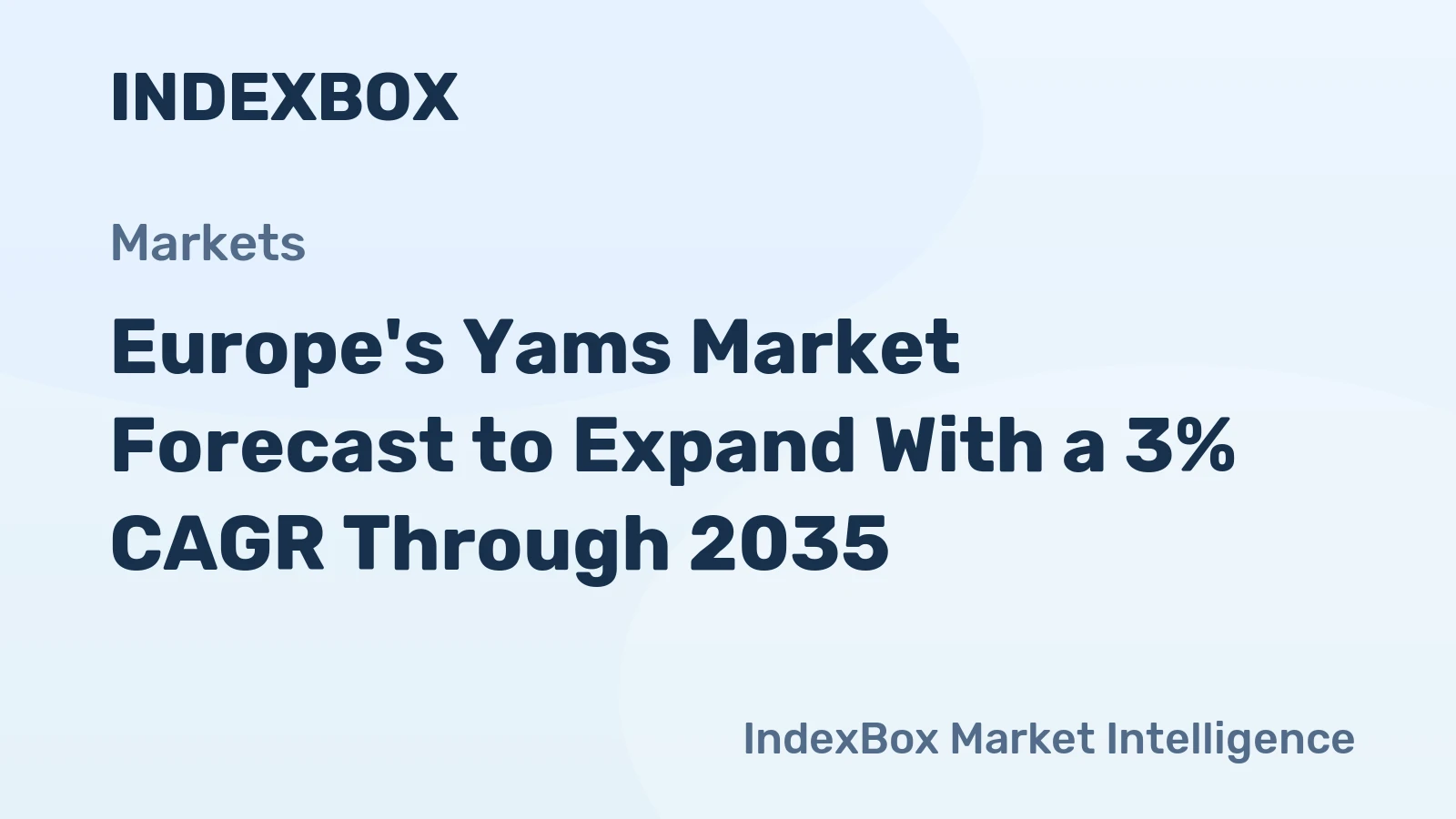 Europe's Yams Market Forecast to Expand With a 3% CAGR Through 2035