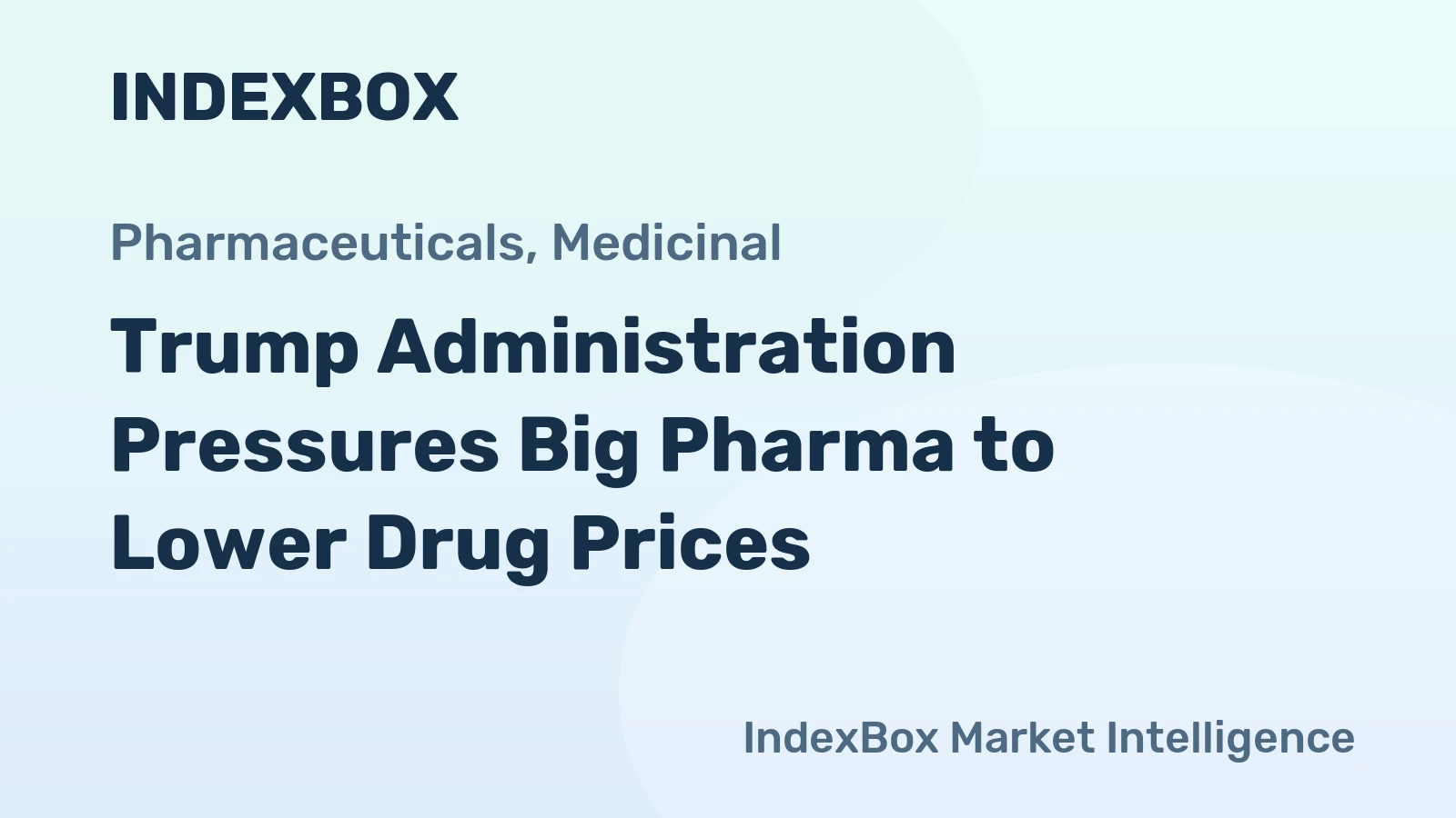 Trump Administration Pressures Big Pharma to Lower Drug Prices