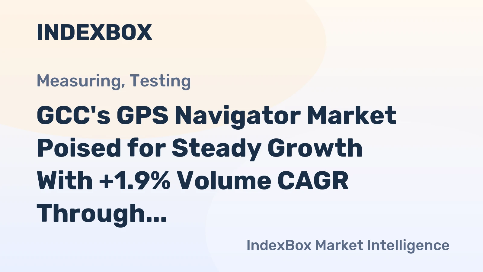 GCC's GPS Navigator Market Poised for Steady Growth With +1.9% Volume CAGR Through 2035