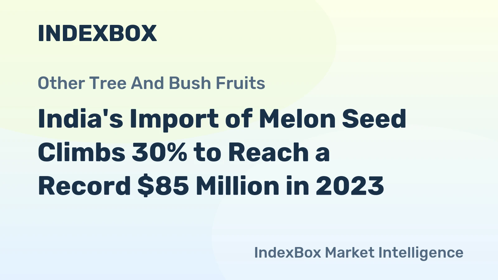 India's Import of Melon Seed Climbs 30% to Reach a Record $85 Million in 2023