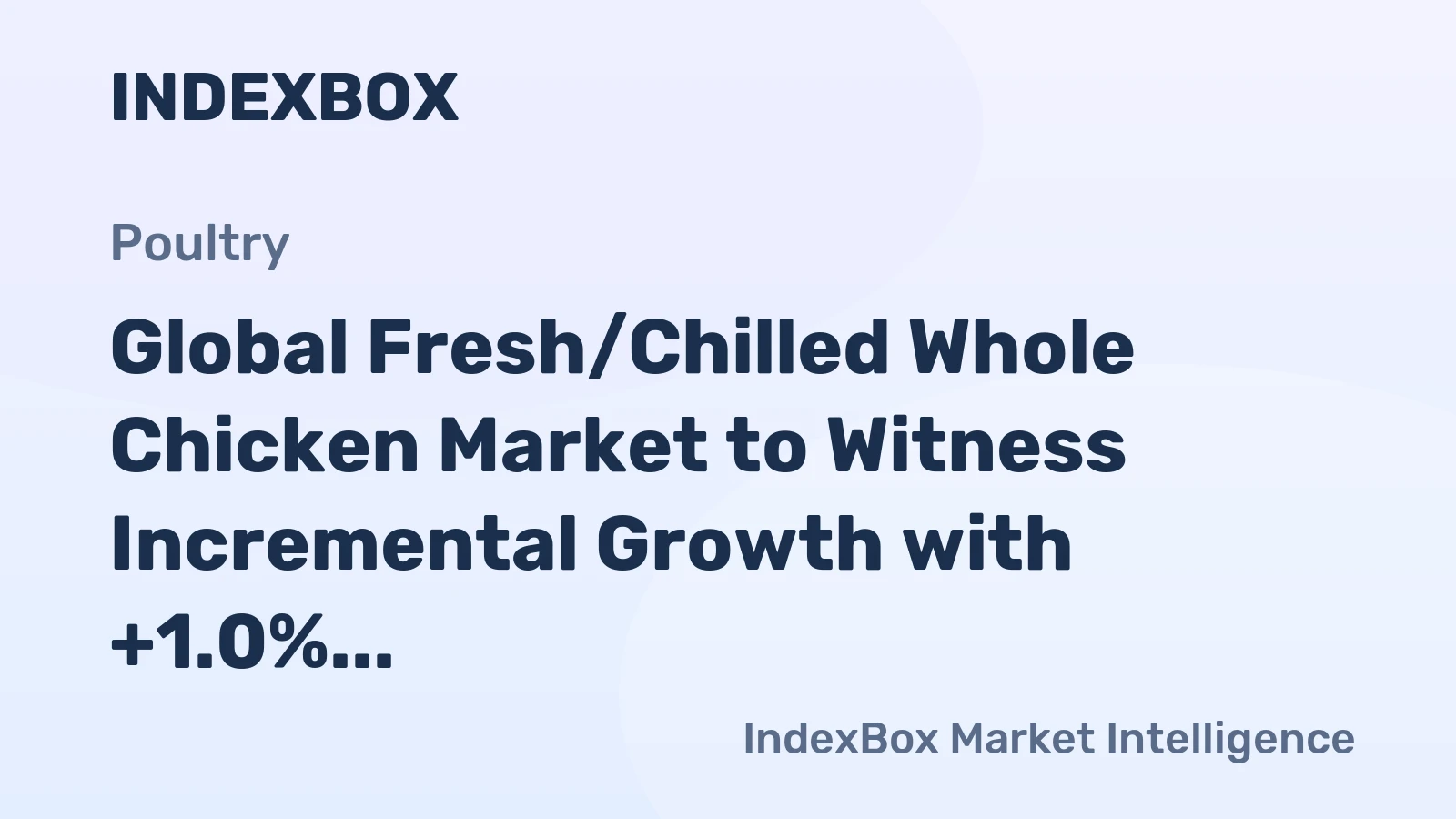 Global Fresh/Chilled Whole Chicken Market to Witness Incremental Growth with +1.0% CAGR, Reaching 42M Tons by 2035