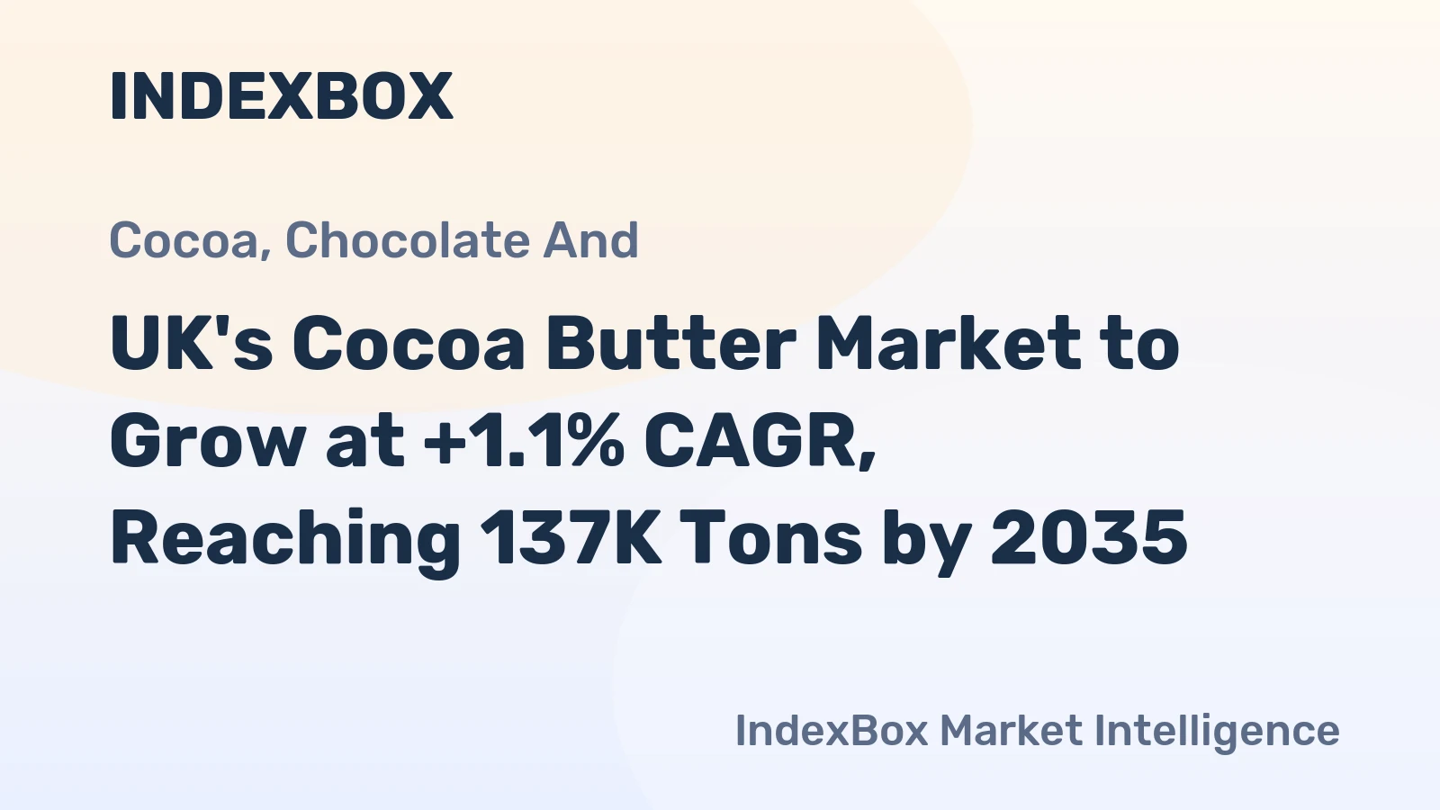 UK's Cocoa Butter Market to Grow at +1.1% CAGR, Reaching 137K Tons by 2035
