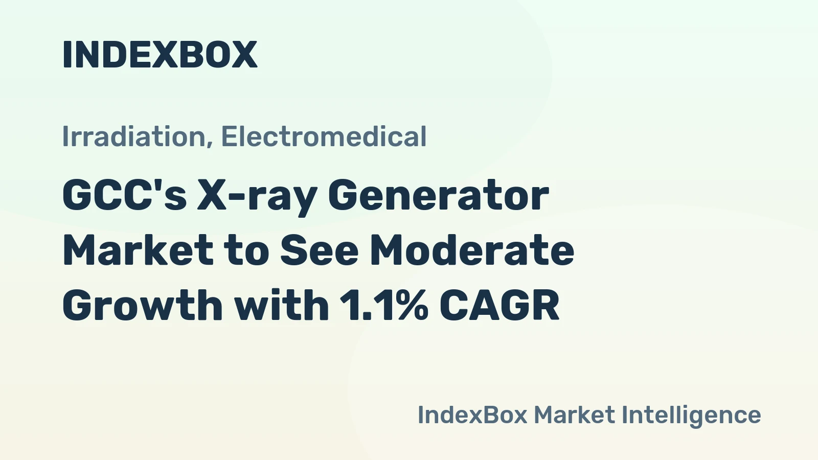 GCC's X-ray Generator Market to See Moderate Growth with 1.1% CAGR