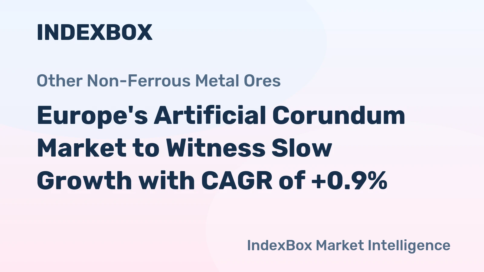 Europe's Artificial Corundum Market to Witness Slow Growth with CAGR of +0.9%