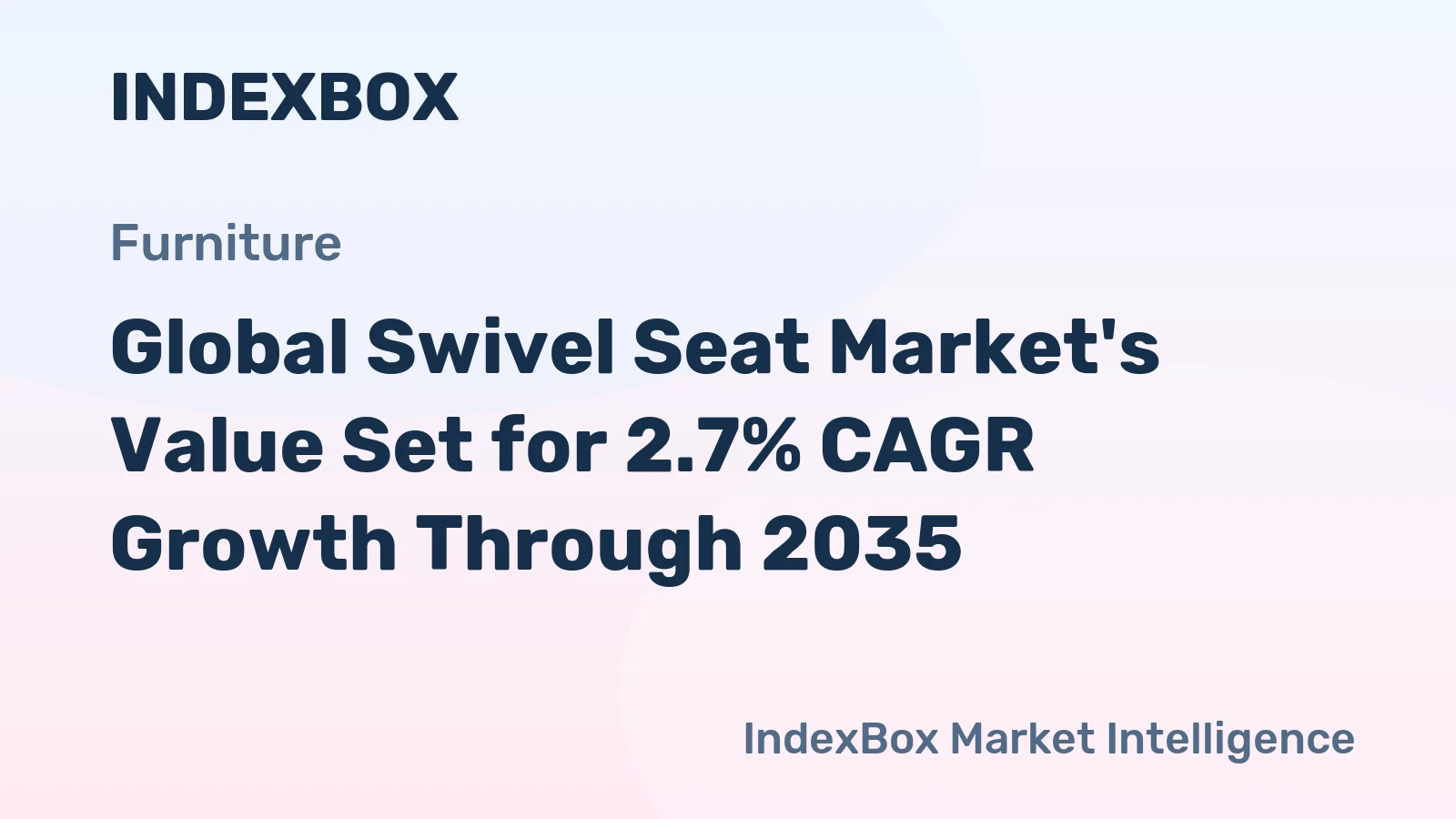 Global Swivel Seat Market's Value Set for 2.7% CAGR Growth Through 2035