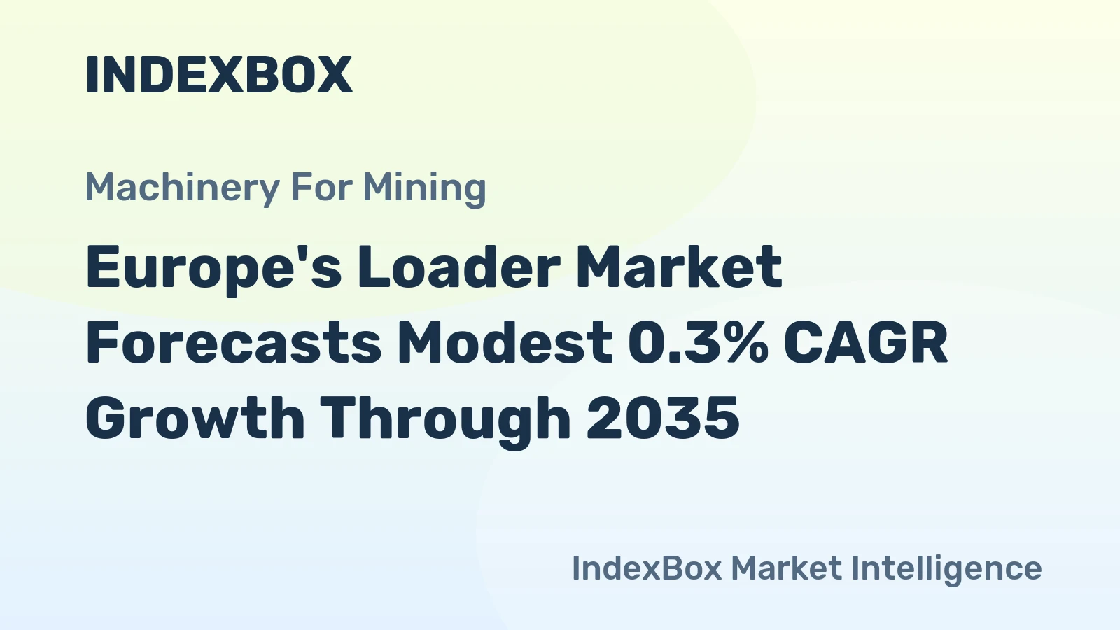 Europe's Loader Market Forecasts Modest 0.3% CAGR Growth Through 2035