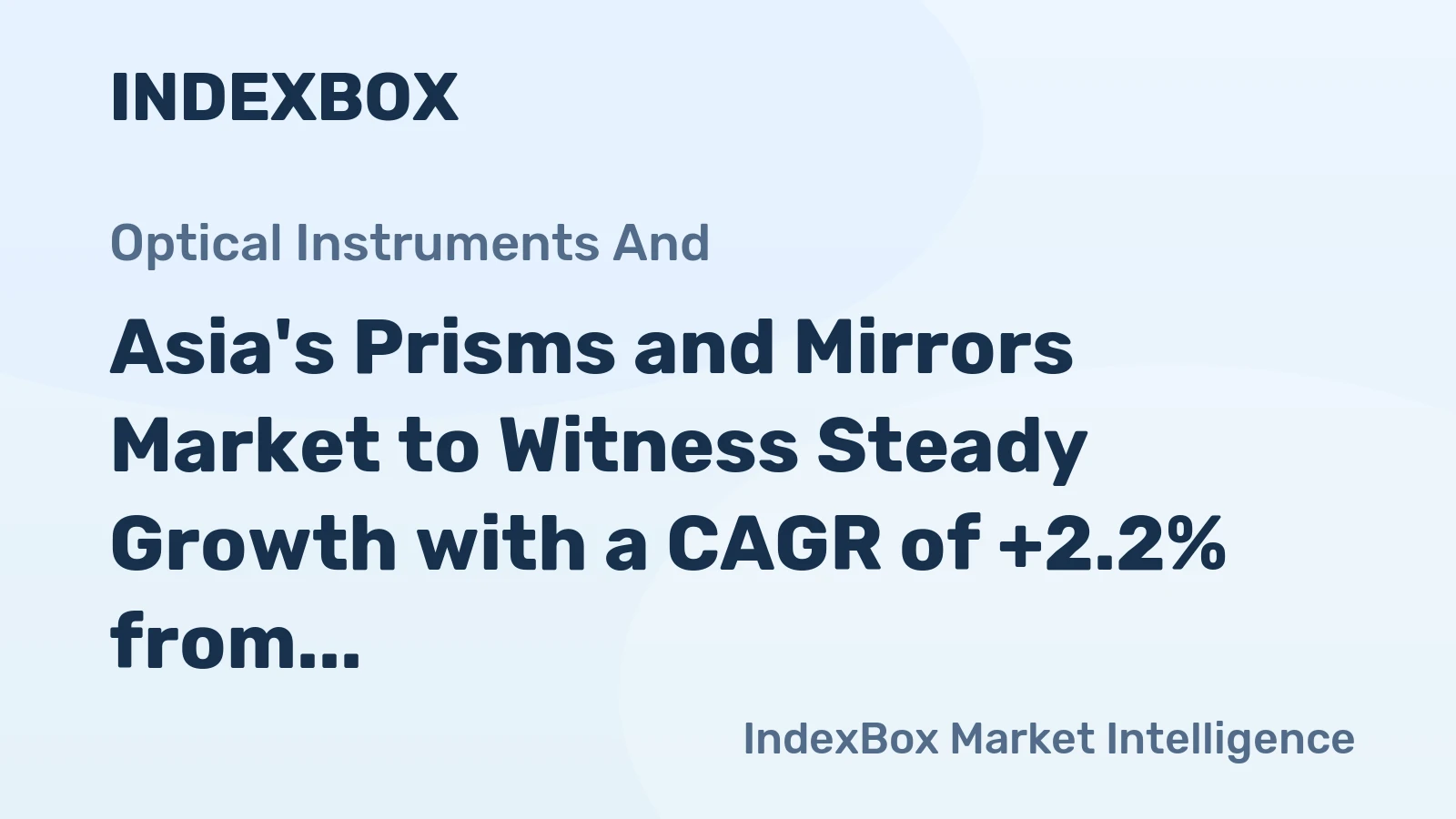 Asia's Prisms and Mirrors Market to Witness Steady Growth with a CAGR of +2.2% from 2024 to 2035