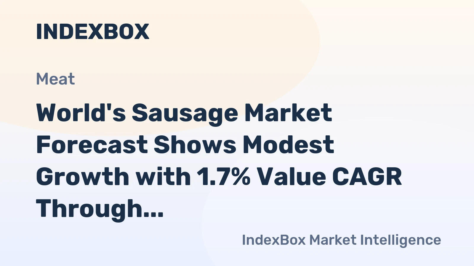 World's Sausage Market Forecast Shows Modest Growth with 1.7% Value CAGR Through 2035