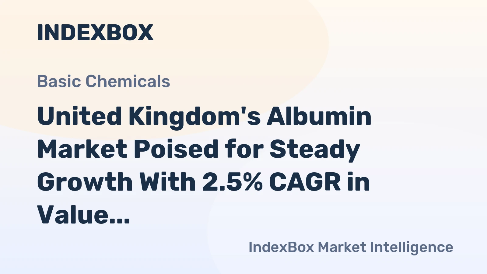 United Kingdom's Albumin Market Poised for Steady Growth With 2.5% CAGR in Value Through 2035