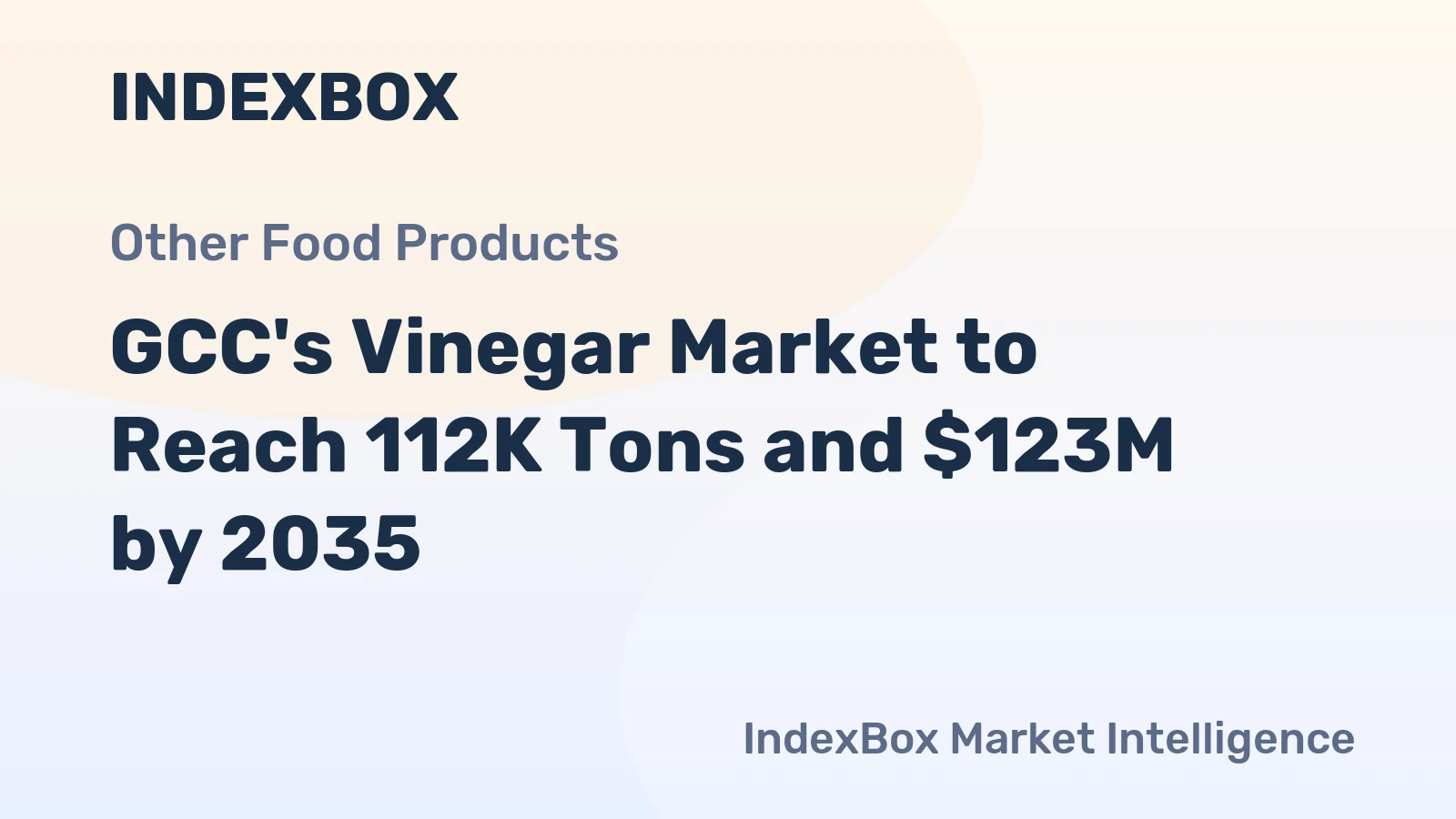GCC's Vinegar Market to Reach 112K Tons and $123M by 2035