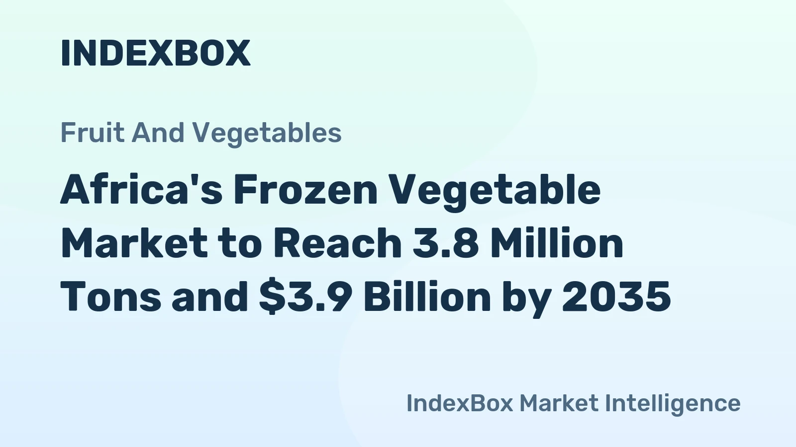 Africa's Frozen Vegetable Market to Reach 3.8 Million Tons and $3.9 Billion by 2035