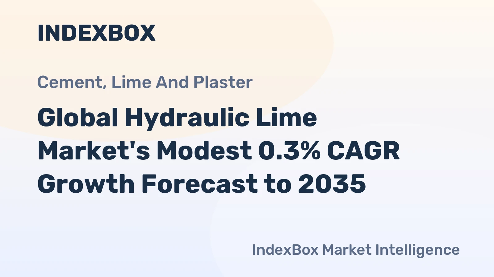Global Hydraulic Lime Market's Modest 0.3% CAGR Growth Forecast to 2035