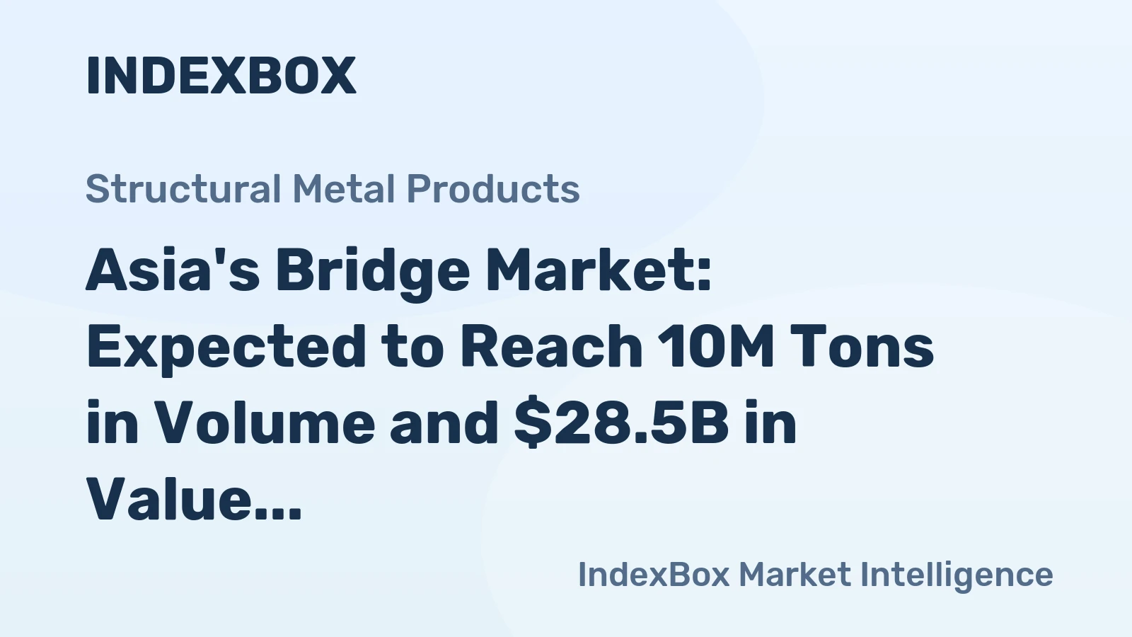 Asia's Bridge Market: Expected to Reach 10M Tons in Volume and $28.5B in Value by 2035