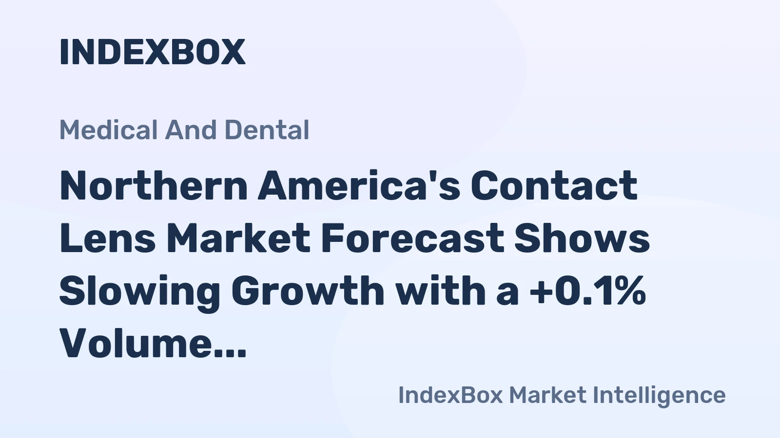Northern America's Contact Lens Market Forecast Shows Slowing Growth with a +0.1% Volume CAGR Through 2035
