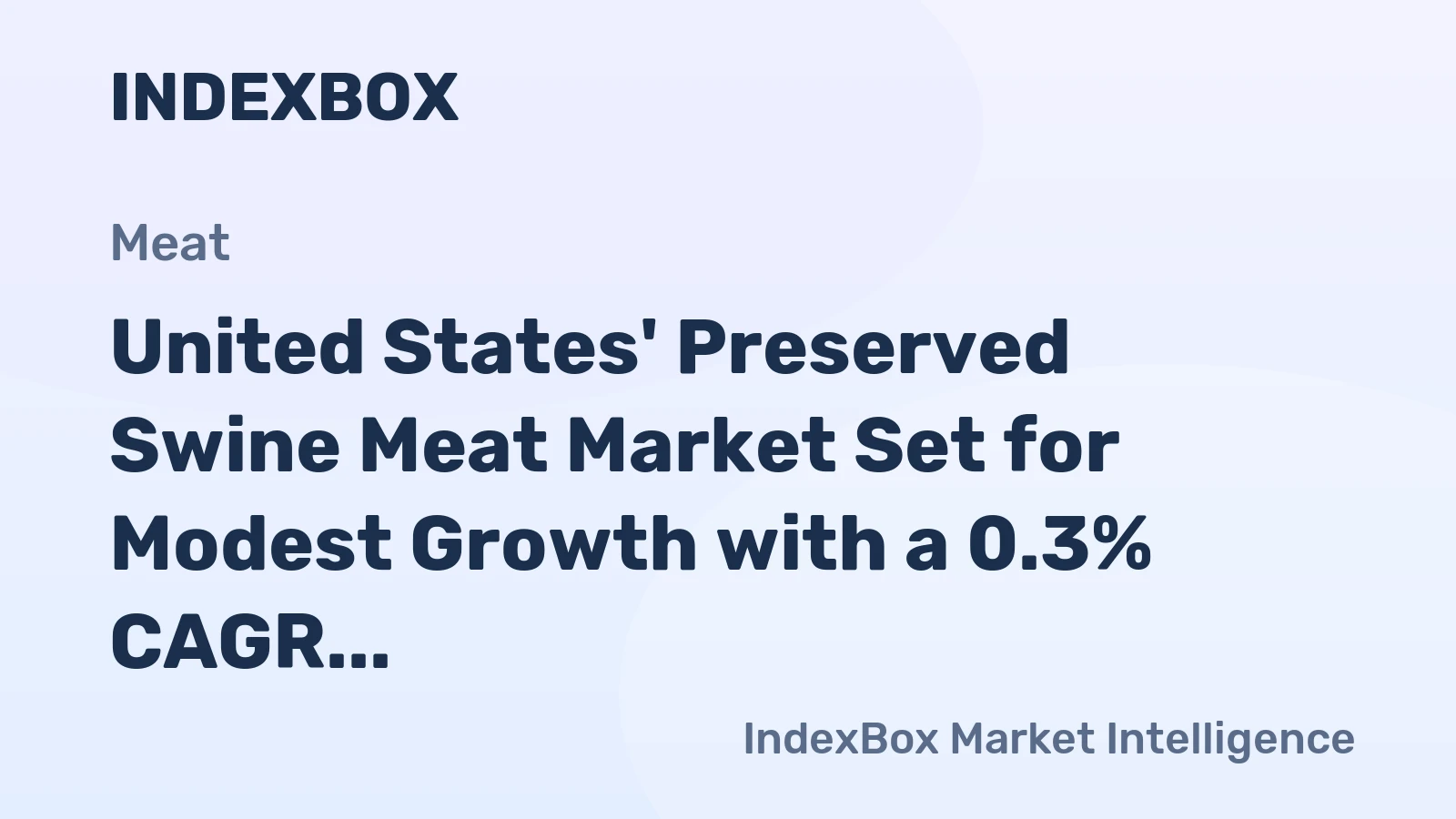 United States' Preserved Swine Meat Market Set for Modest Growth with a 0.3% CAGR Through 2035