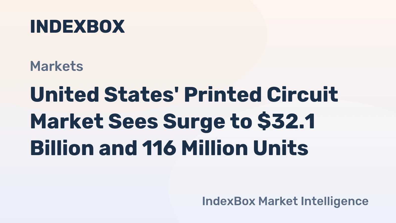 United States' Printed Circuit Market Sees Surge to $32.1 Billion and 116 Million Units