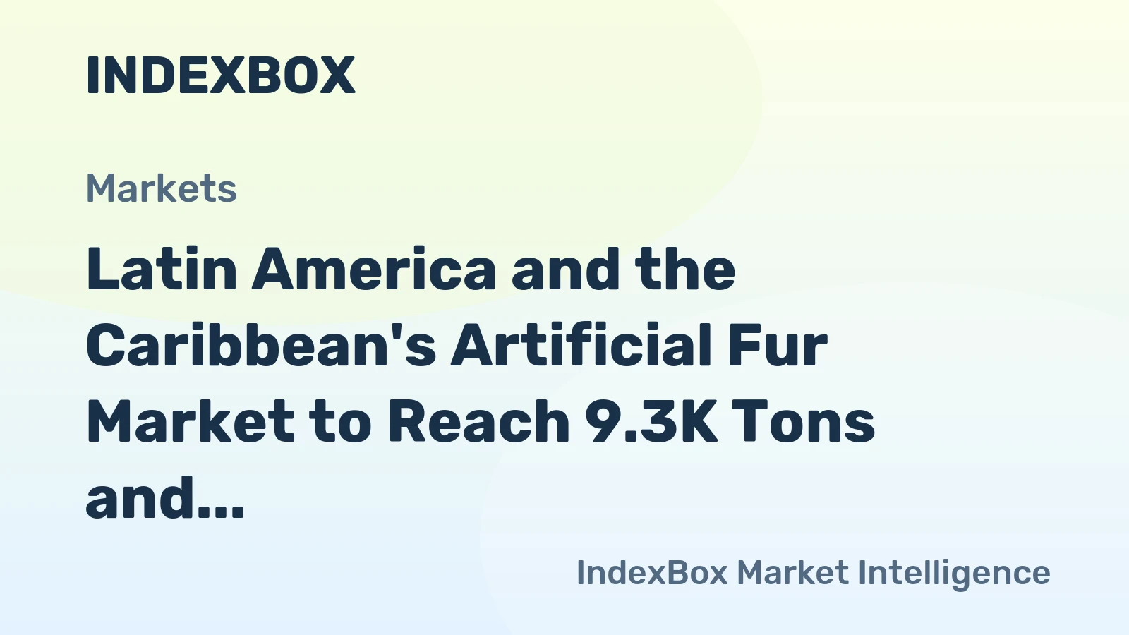 Latin America and the Caribbean's Artificial Fur Market to Reach 9.3K Tons and $132M by 2035