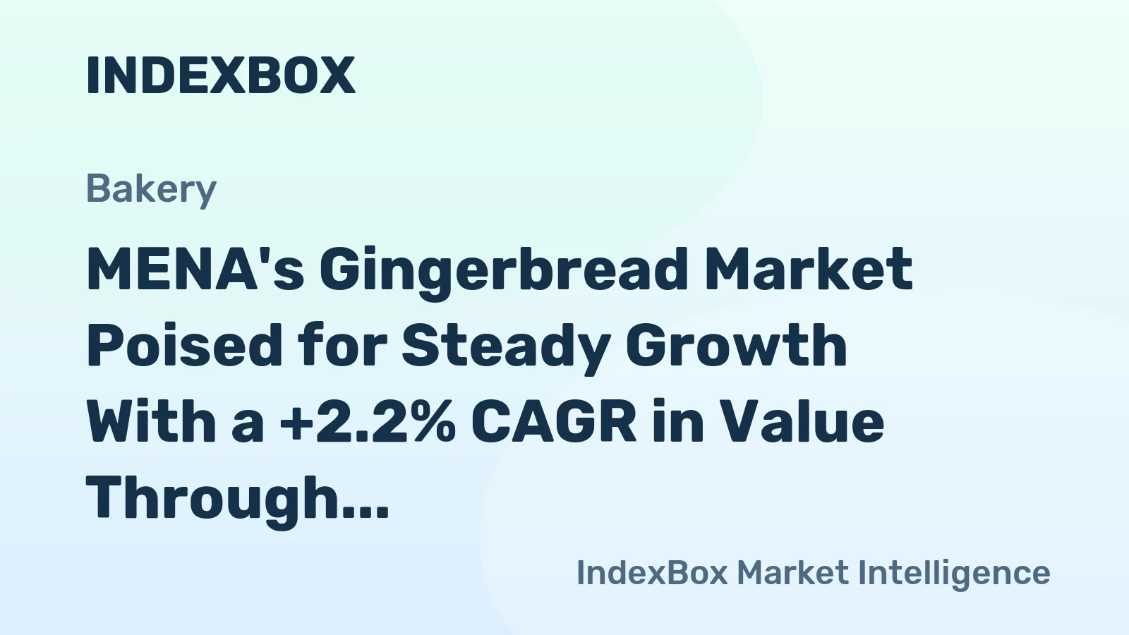 MENA's Gingerbread Market Poised for Steady Growth With a +2.2% CAGR in Value Through 2035