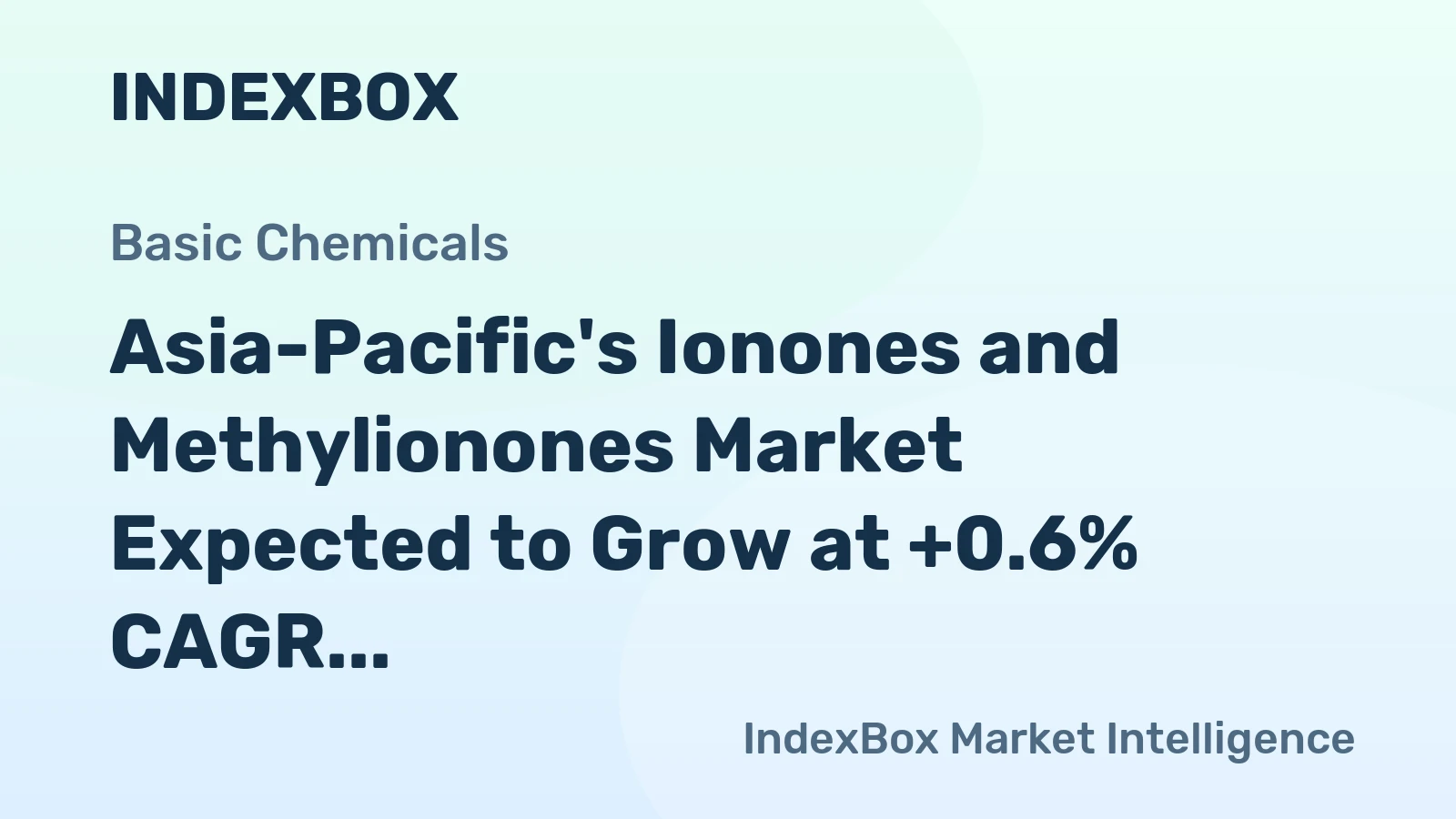 Asia-Pacific's Ionones and Methylionones Market Expected to Grow at +0.6% CAGR, Reaching $52M by 2035