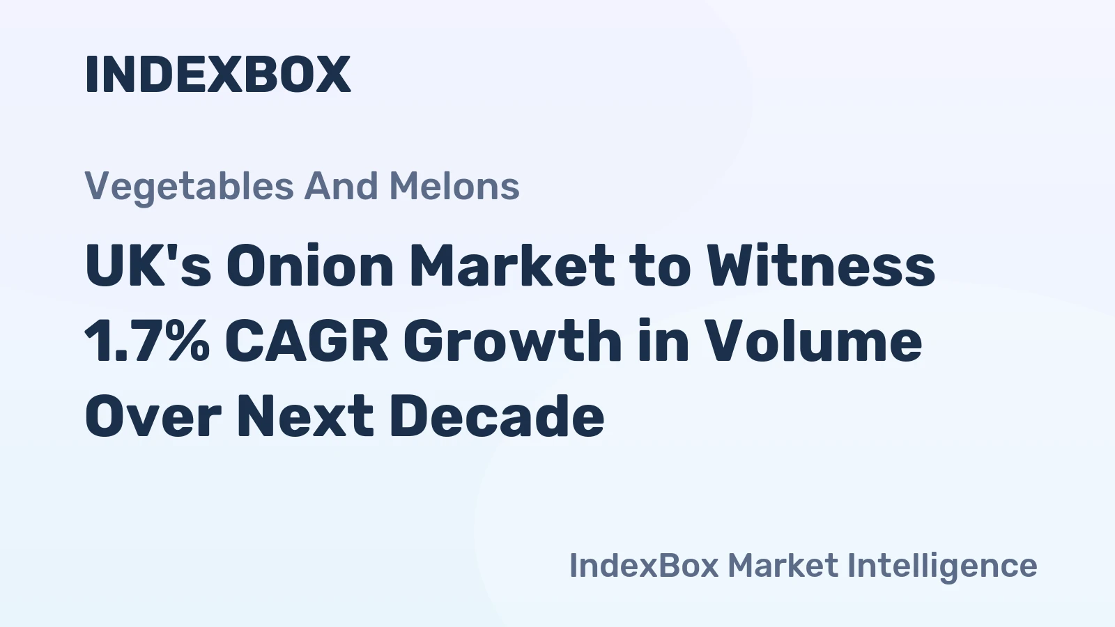 UK's Onion Market to Witness 1.7% CAGR Growth in Volume Over Next Decade