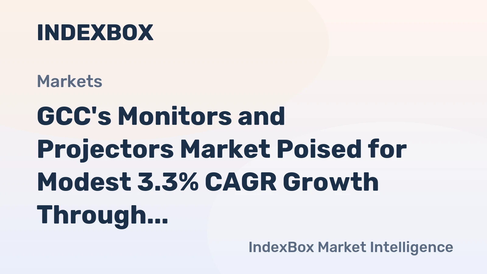 GCC's Monitors and Projectors Market Poised for Modest 3.3% CAGR Growth Through 2035