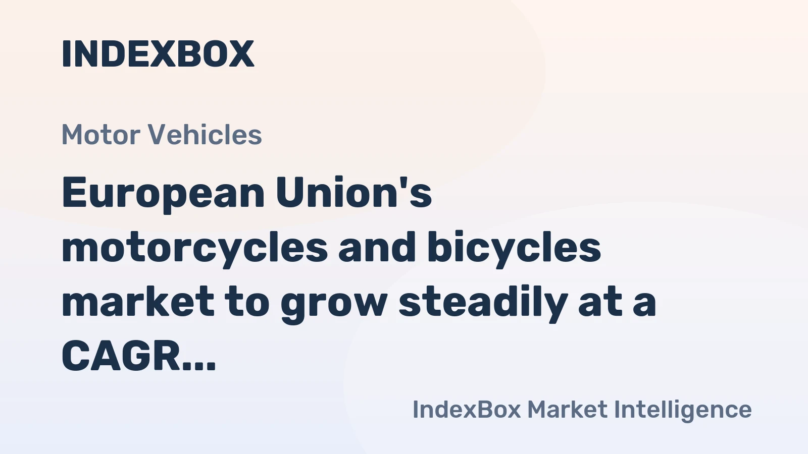 European Union's motorcycles and bicycles market to grow steadily at a CAGR of +0.9% over the next decade, reaching 28M units by 2035.
