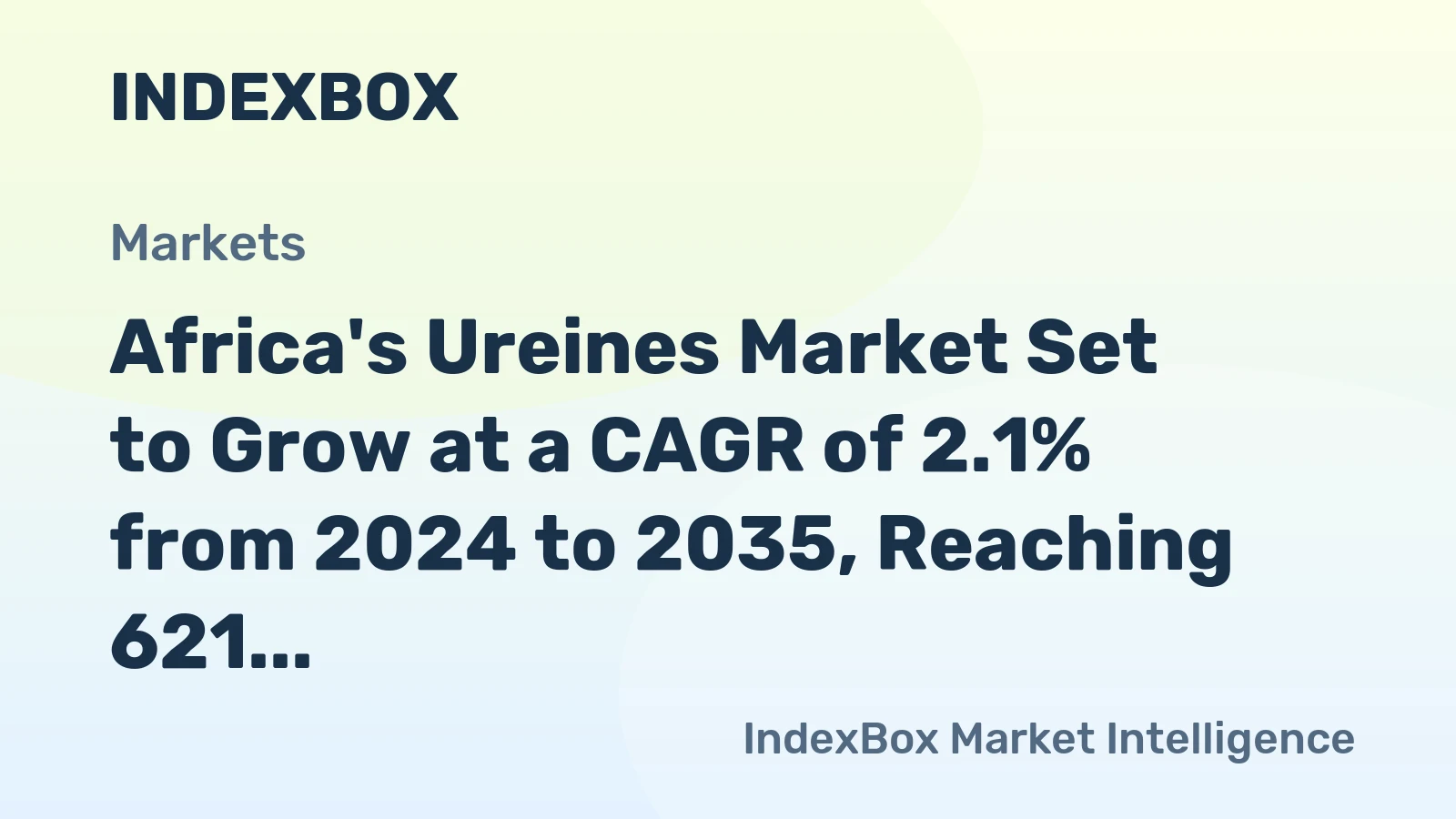 Africa's Ureines Market Set to Grow at a CAGR of 2.1% from 2024 to 2035, Reaching 621 Tons
