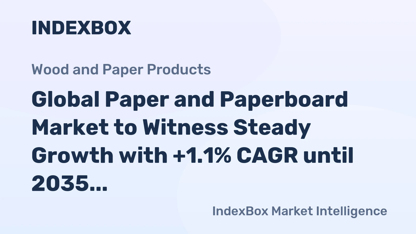 Global Paper and Paperboard Market to Witness Steady Growth with +1.1% CAGR until 2035, Reaching 526M Tons