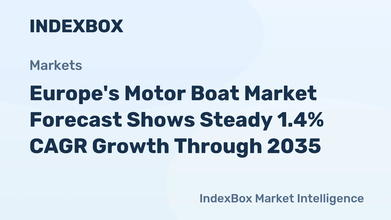 Europe's Motor Boat Market Forecast Shows Steady 1.4% CAGR Growth Through 2035