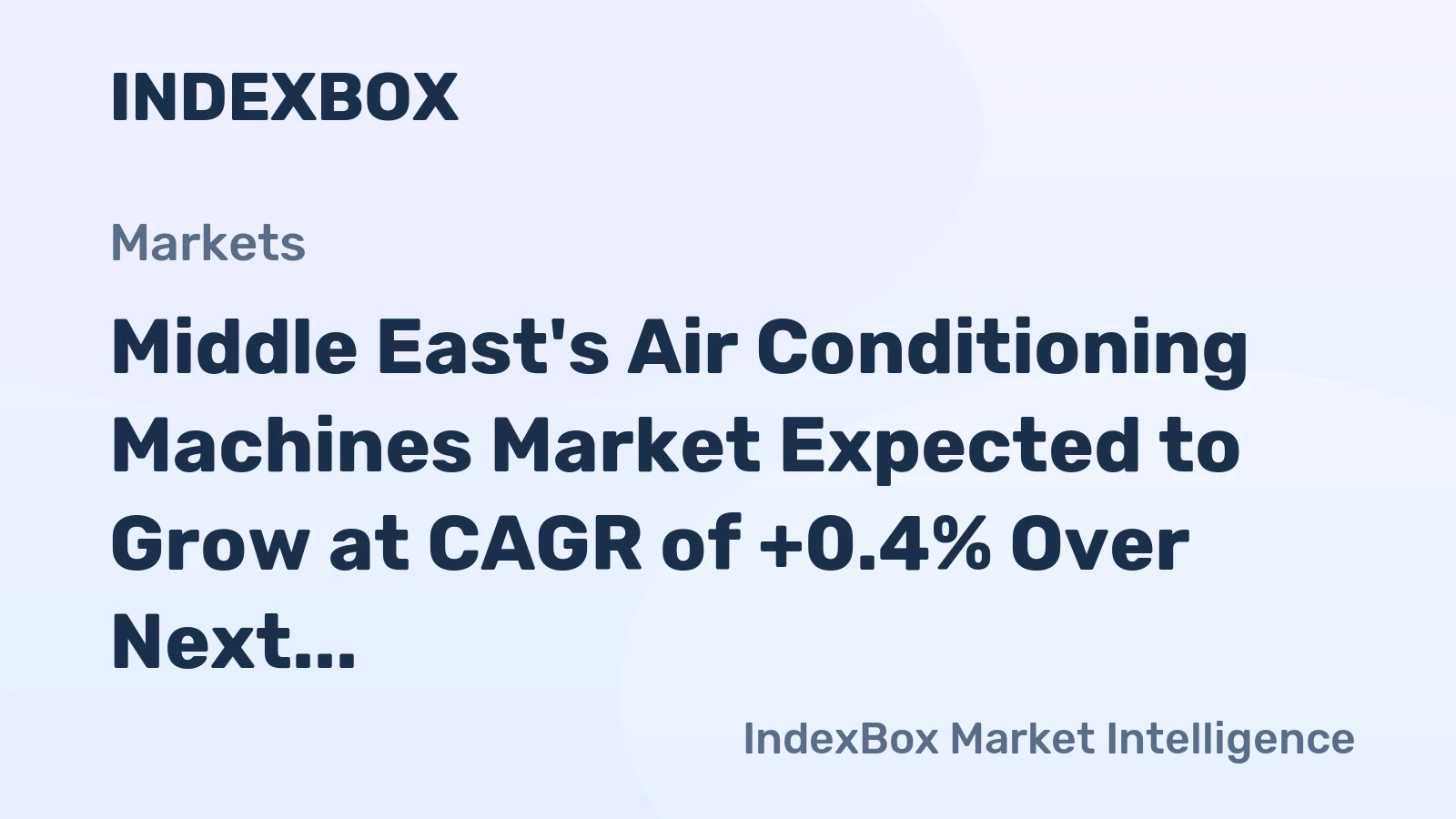 Middle East's Air Conditioning Machines Market Expected to Grow at CAGR of +0.4% Over Next Decade