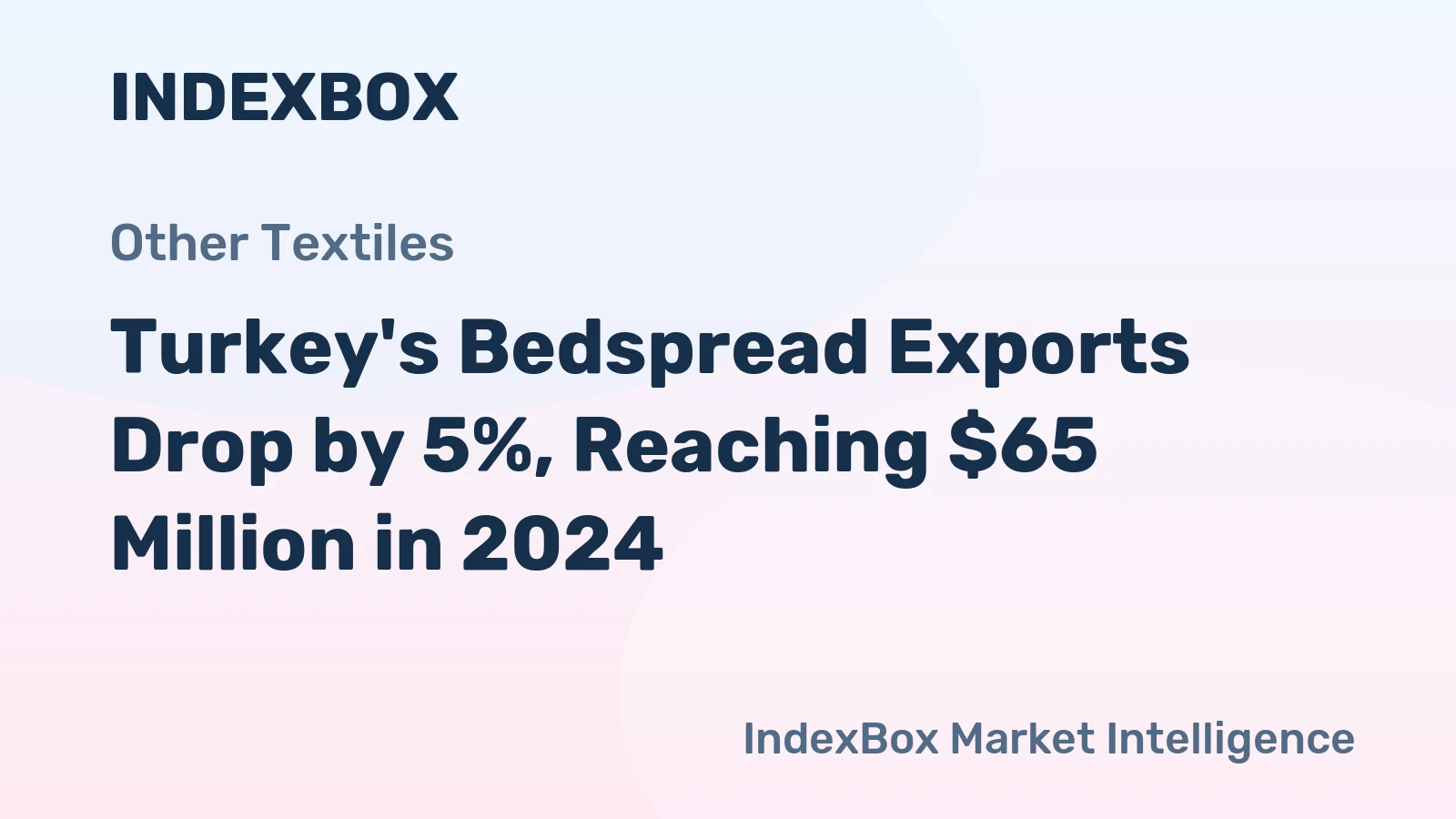 Turkey's Bedspread Exports Drop by 5%, Reaching $65 Million in 2024