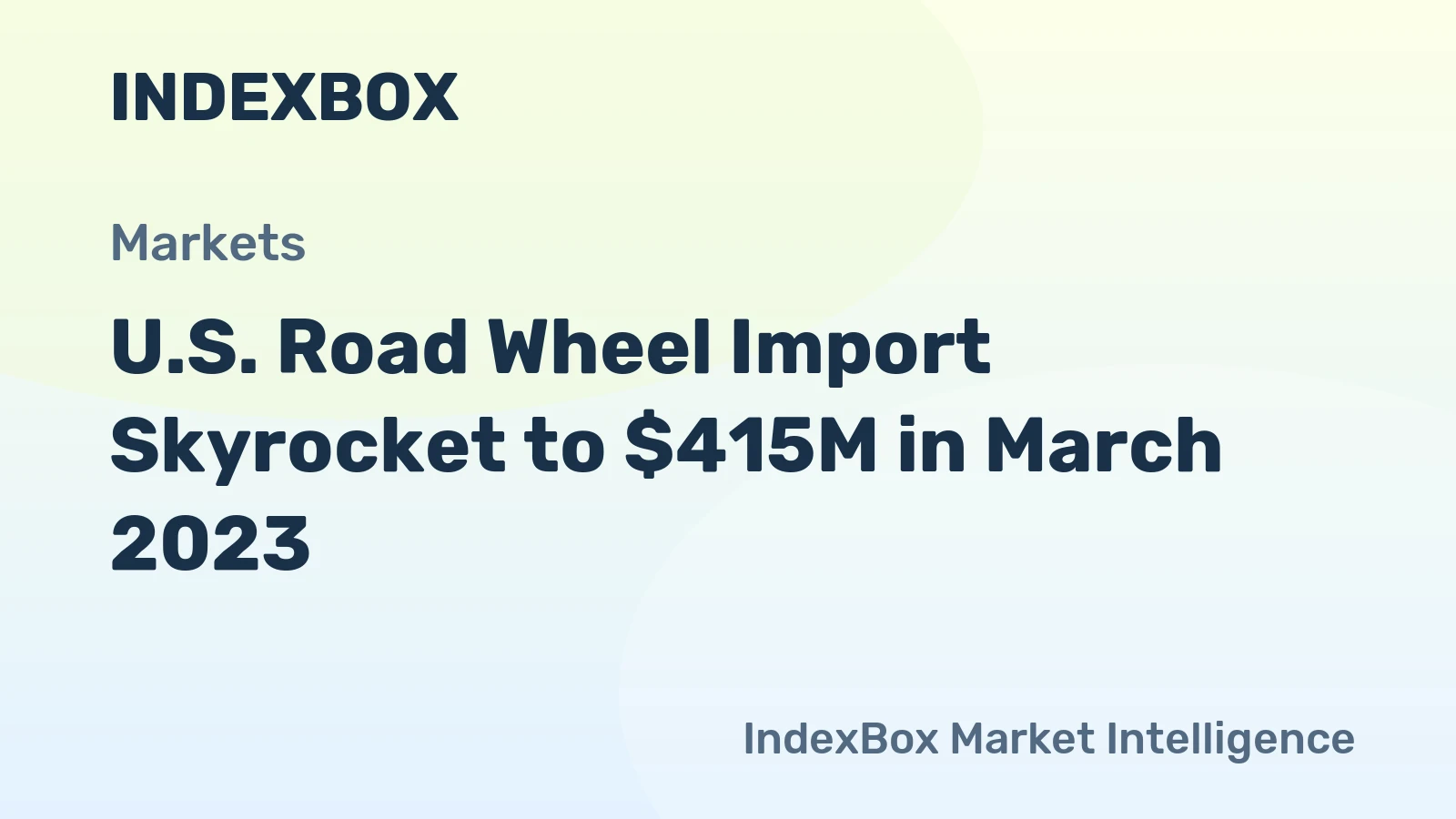 U.S. Road Wheel Import Skyrocket to $415M in March 2023