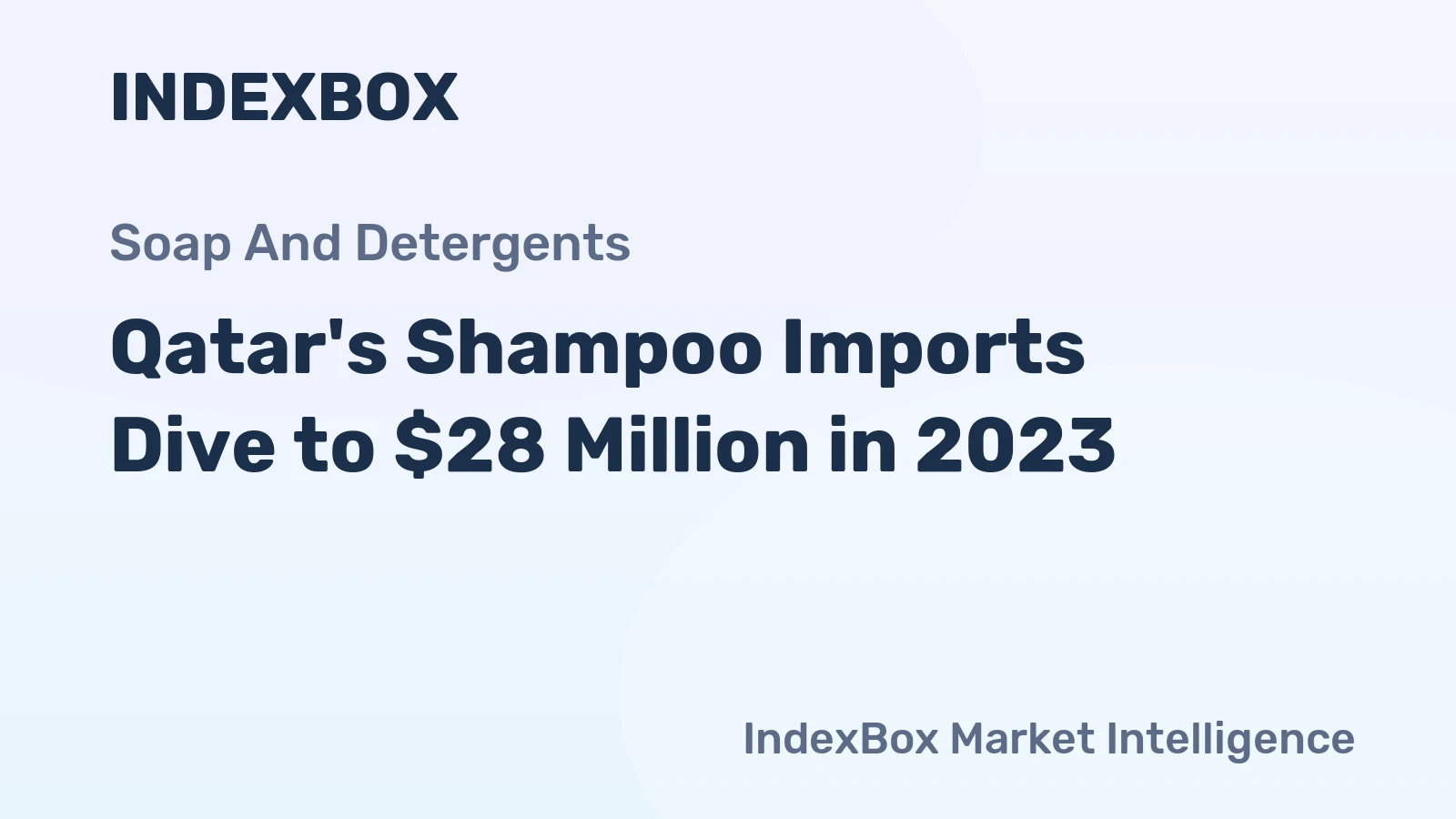 Qatar's Shampoo Imports Dive to $28 Million in 2023