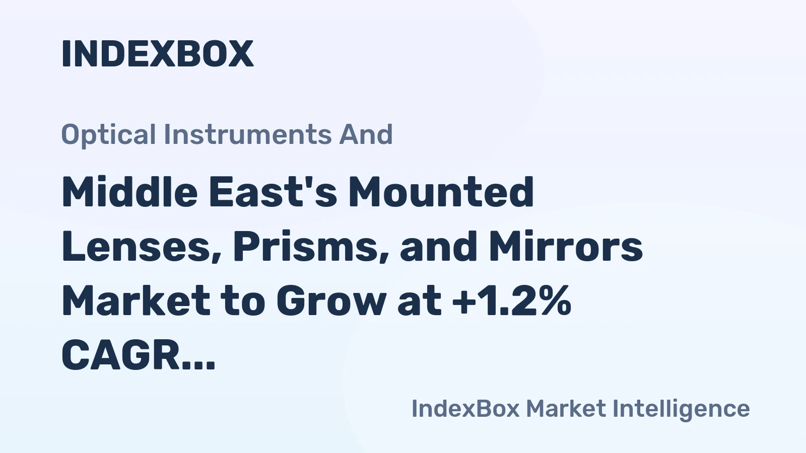 Middle East's Mounted Lenses, Prisms, and Mirrors Market to Grow at +1.2% CAGR until 2035