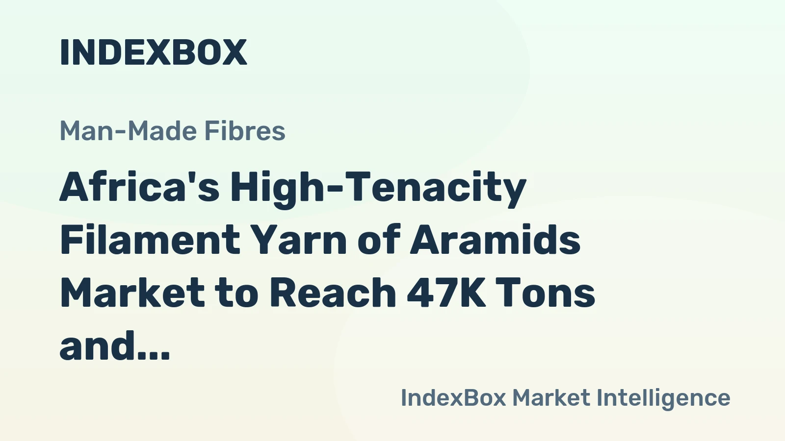 Africa's High-Tenacity Filament Yarn of Aramids Market to Reach 47K Tons and $692M by 2035