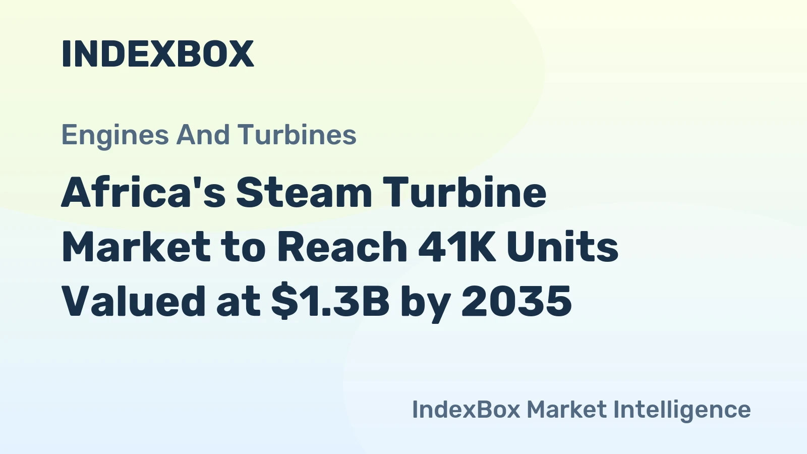 Africa's Steam Turbine Market to Reach 41K Units Valued at $1.3B by 2035
