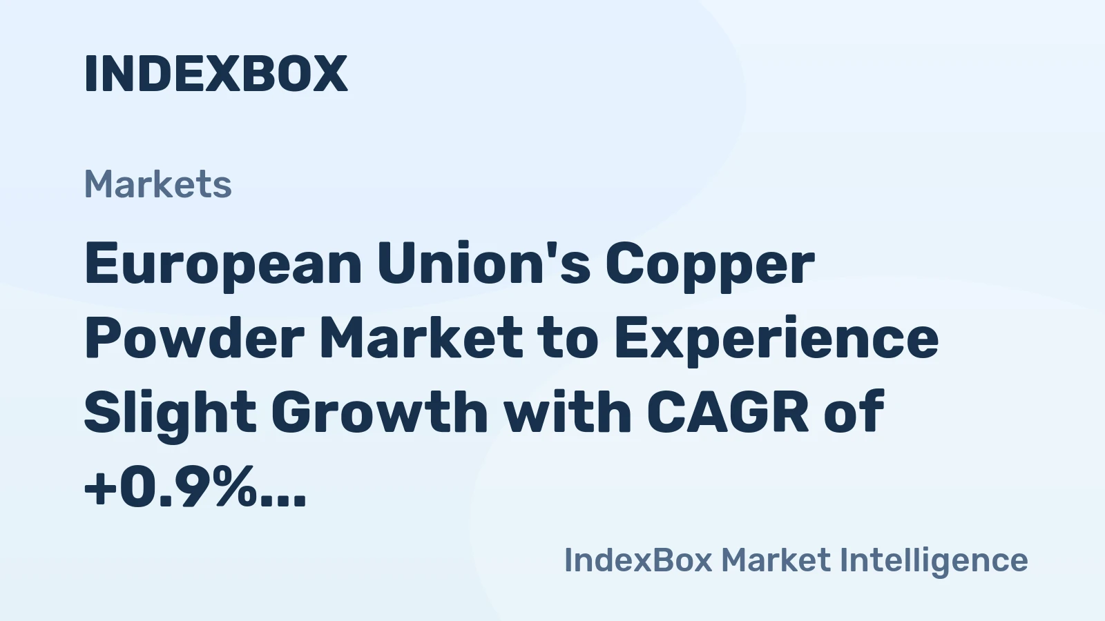 European Union's Copper Powder Market to Experience Slight Growth with CAGR of +0.9% from 2024-2035