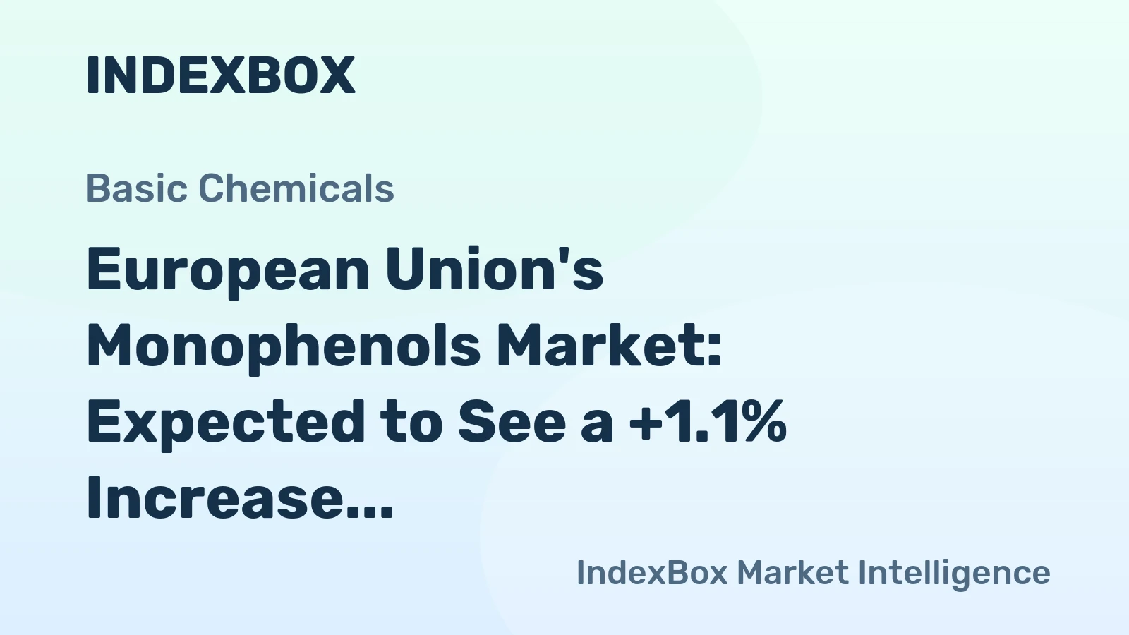 European Union's Monophenols Market: Expected to See a +1.1% Increase in Volume to 3.5M tons and +1.6% Increase in Value to $12.7B by 2035