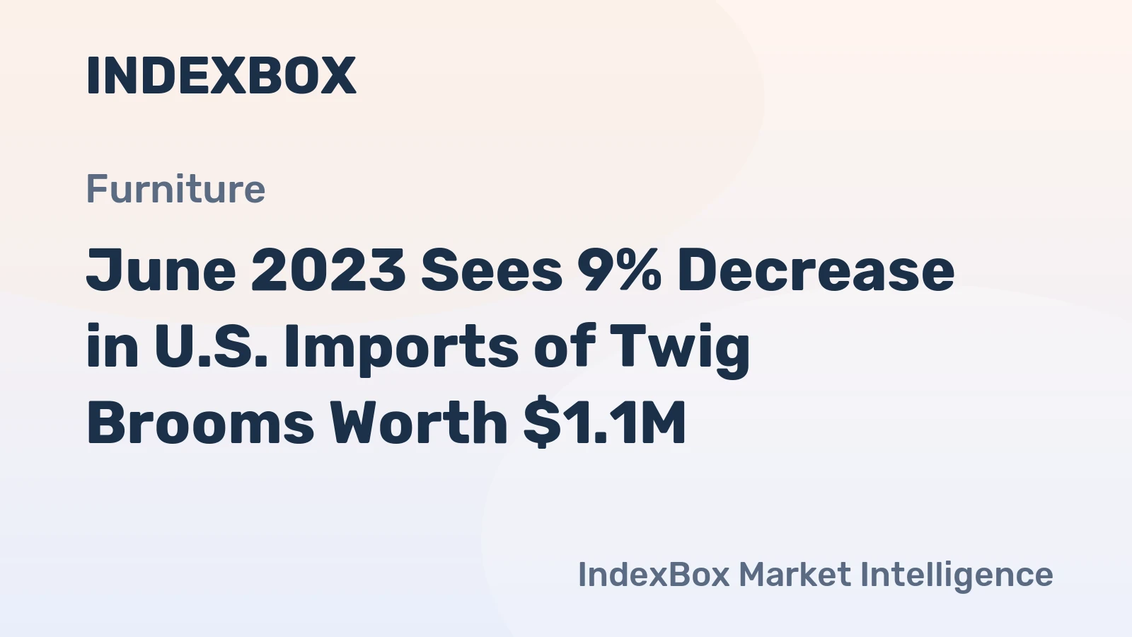 June 2023 Sees 9% Decrease in U.S. Imports of Twig Brooms Worth $1.1M