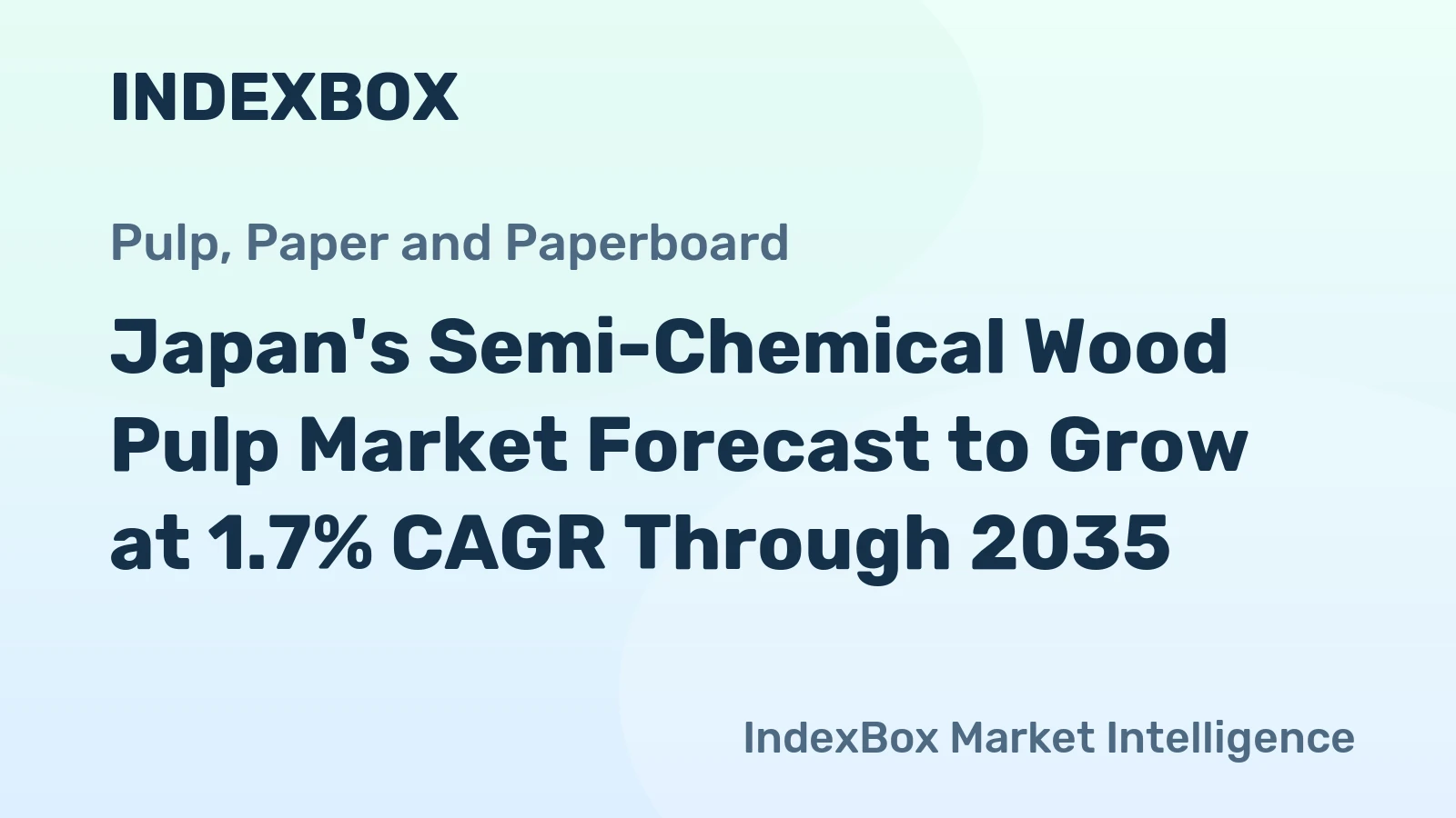 Japan's Semi-Chemical Wood Pulp Market Forecast to Grow at 1.7% CAGR Through 2035